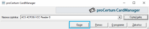 proCertum CardManager Dokumentacja i FAQ - Certum by Asseco