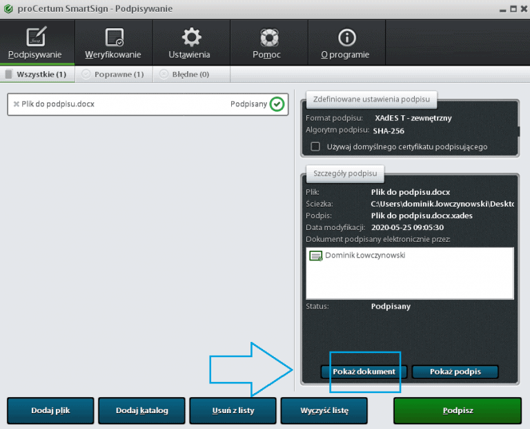 proCertum SmartSign Dokumentacja i FAQ - Certum by Asseco