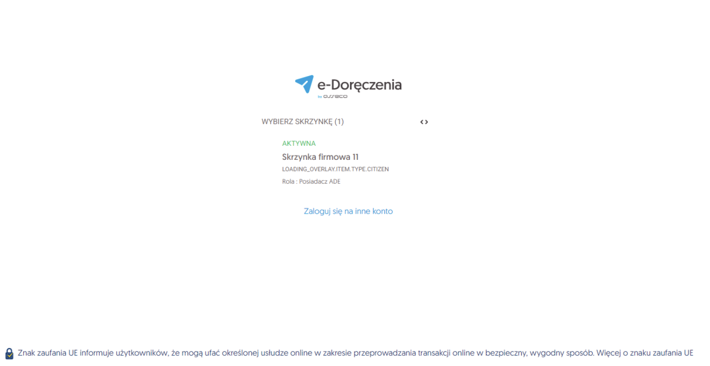 Jak zalogować się na skrzynkę e-Doręczeń Certum w przypadku korzystania ...